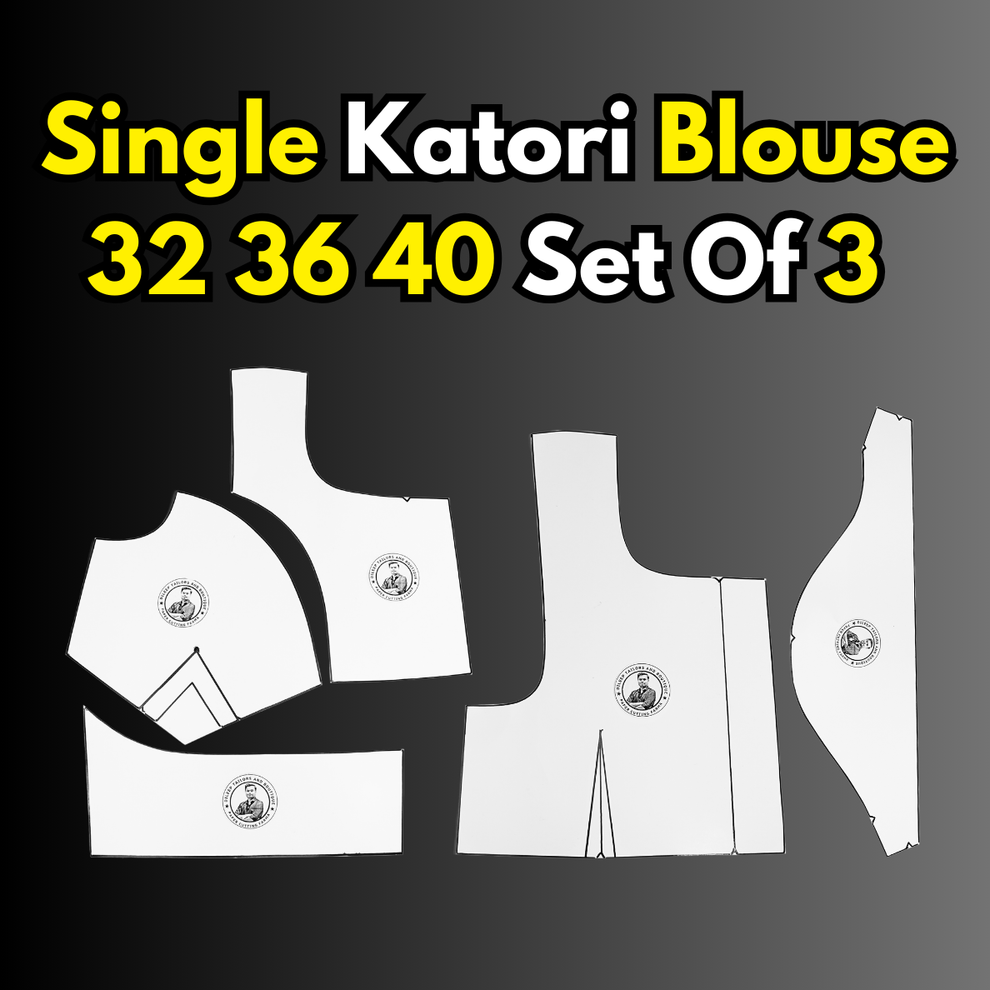 Single Katori Blouse Ready Paper Cutting Set With Book In Waterproof L ...